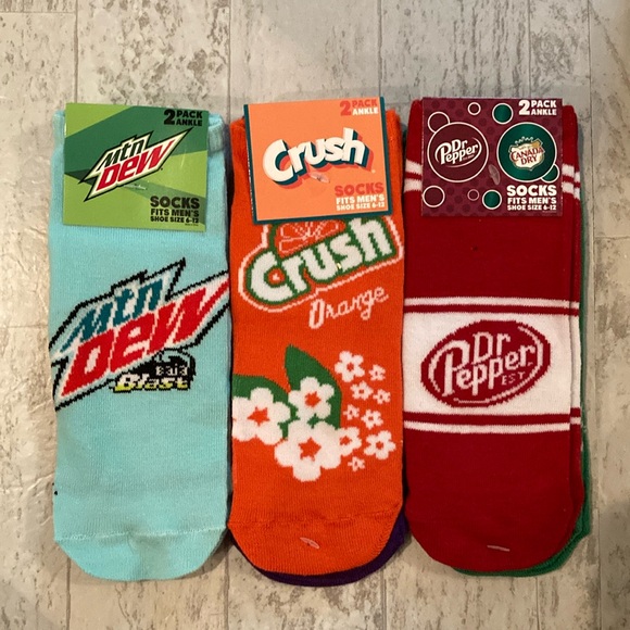 Odd Sox | Underwear & Socks | Mens Soda Pop Drinks Ankle Socks Bundle ...